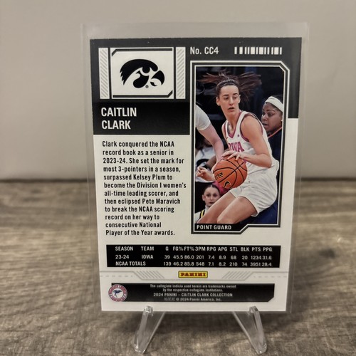 2024 Panini Caitlin Clark Collection Contenders Season Ticket #CC4 Iowa ...