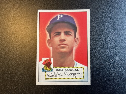 1952 Topps Baseball #87 Daler Coogan Red Back NM With Pen Mark On The ...