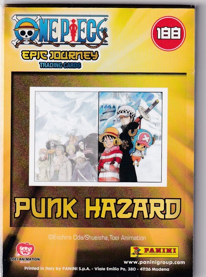 Panini one piece Epic Journey Figurine Mappa No. 188 Punkpunk Hazard ...