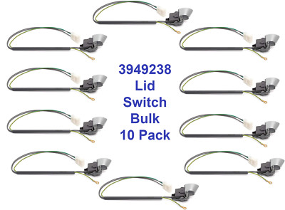 3949238 Washer Door Lid Switch for Whirlpool & Kenmore New 10 Pack Bulk ...