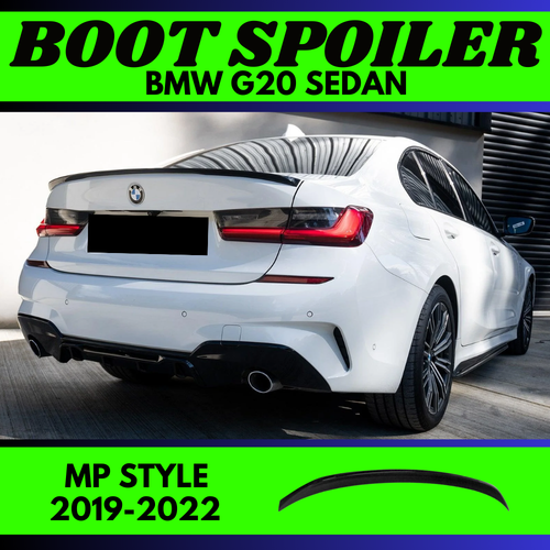 Spoiler For BMW G20 Boot Wing GLOSS BLACK (18-22) Sedan MP Style 320d ...