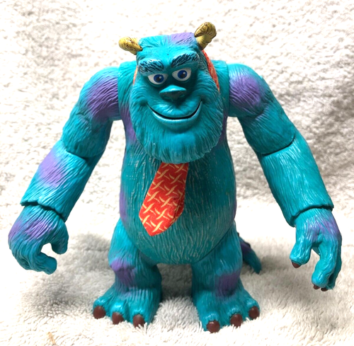 SULLY Monsters Inc. at work in red tie Figure 6" Hasbro 2001 arms move ...