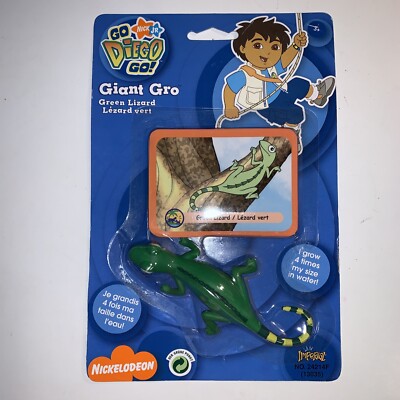 Go Diego Go! Giant Gro Lizard Grows In Water Toy New Sealed Nickelodeon ...