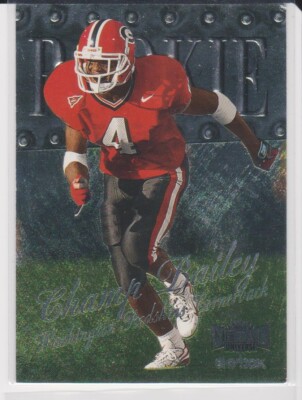 CHAMP BAILEY GEORGIA UNIVERSITY 1999 METAL ROOKIE CARD #211 DINGED ...