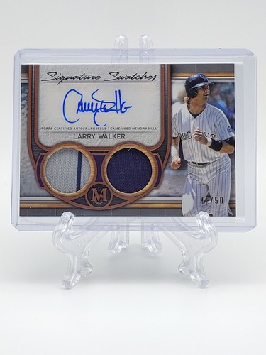 2023 Topps Museum Collection Baseball- Larry Walker Relic Autograph 41/ ...
