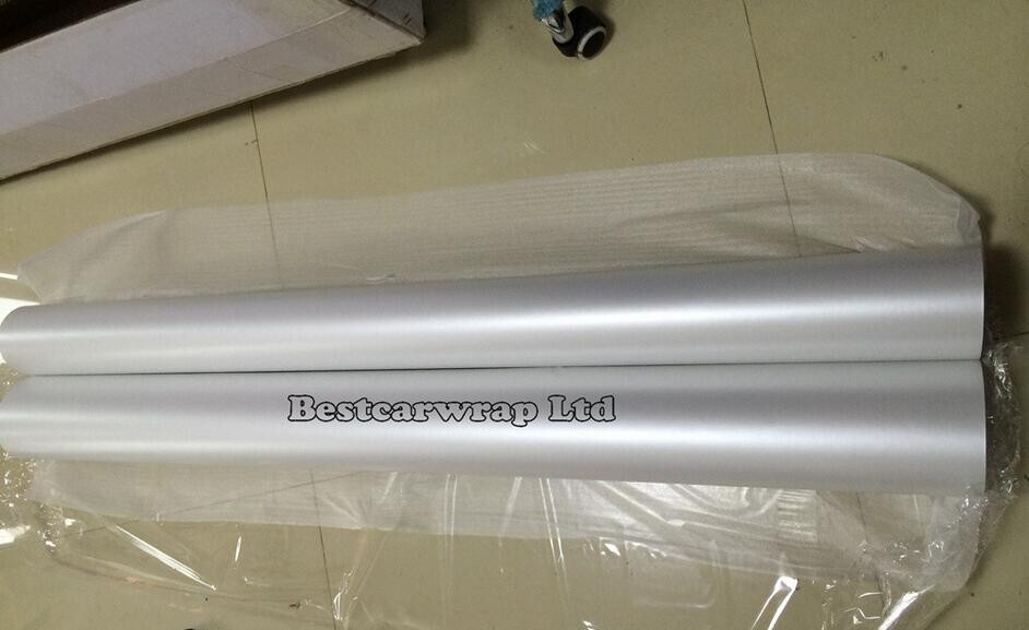50FT x 5FT Entire Car Wrap White Metallic Matte Chrome Vinyl Film ...