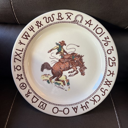Wallace Westward Ho Rodeo Pattern Dinner Plate | eBay
