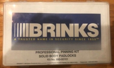 Brinks Professional Pinning Kit Solid Body Padlocks Kit No. 893-00101 ...