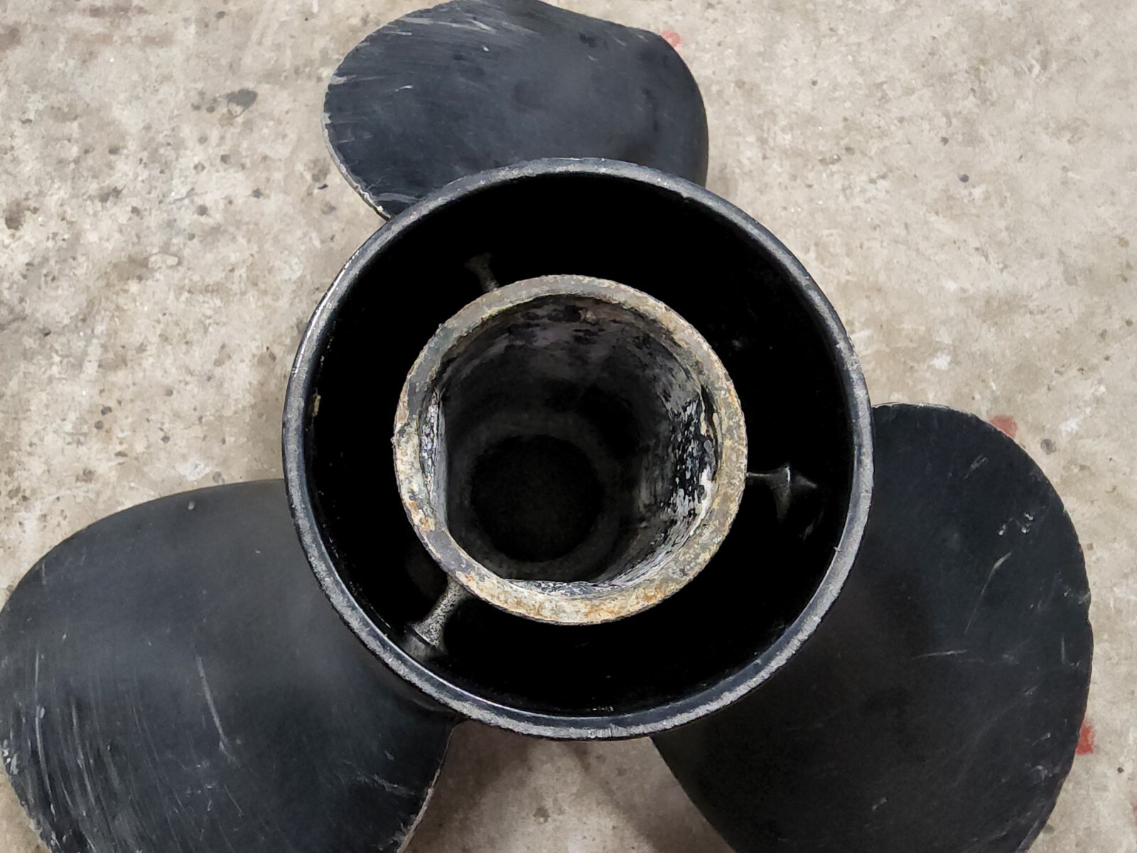 ALUMINUM 13 1/4" X 17P MERCURY BLACK MAX PROP, 48-77344A45 17P, FLO ...