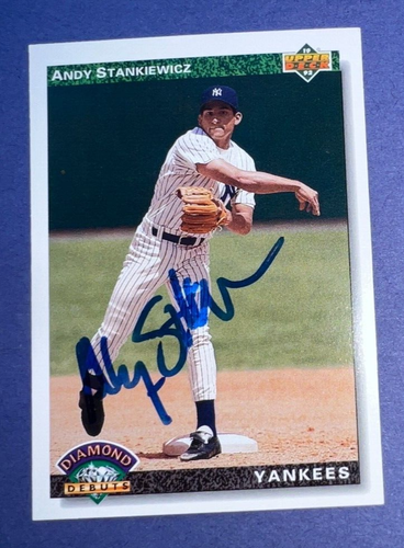 ANDY STANKIEWICZ ~ Autographed/Signed ~ 1992 Upper Deck # 779 | eBay