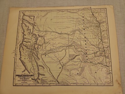 Map of the Texas New Mexico Indian Ter from Morse's North American ...