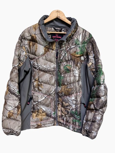 Game Winner RealTree Camouflage Zip Puffer Outdoor Camo Jacket Women's ...