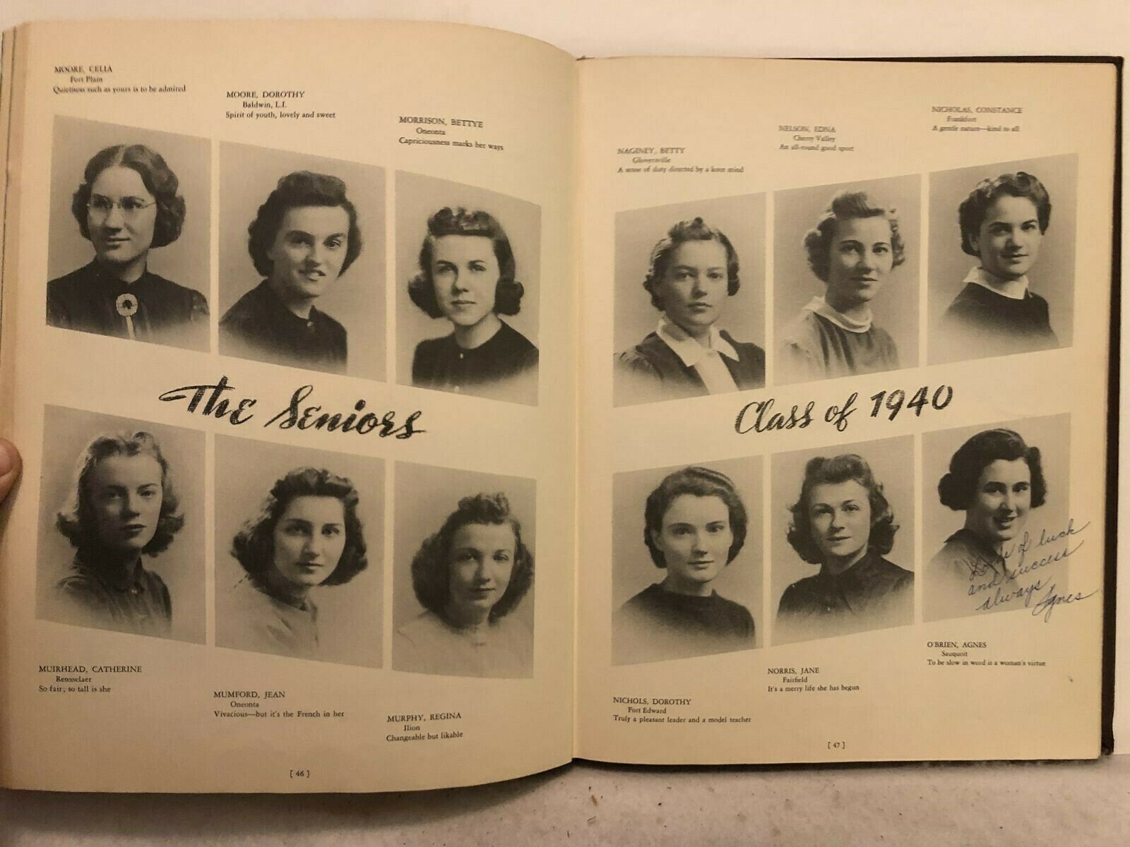 1940 Oneonta State Normal School College University New York NY ...