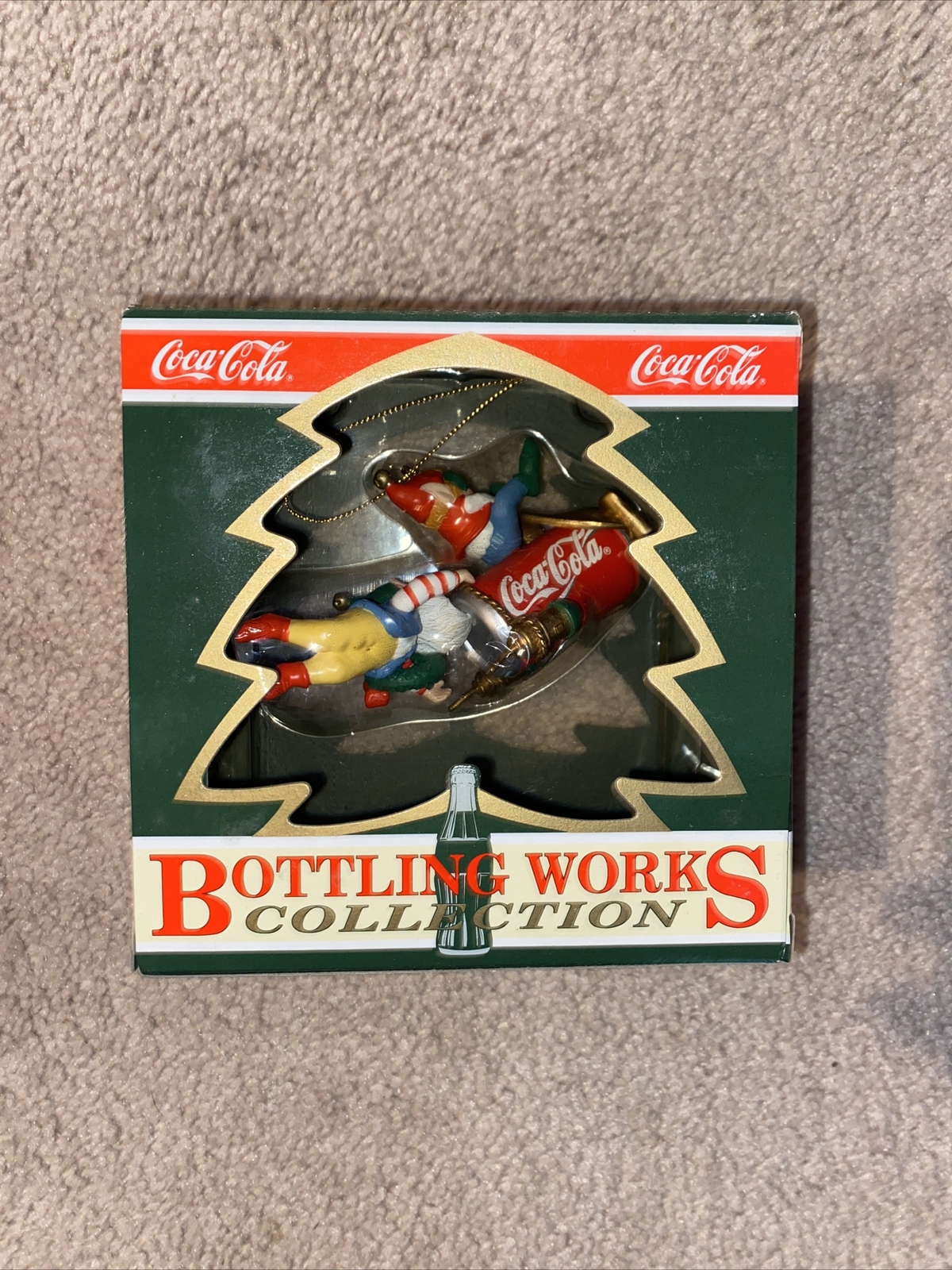 1992 Coca Cola Coke Bottling Works Collection Blast Off Ornament Elves ...