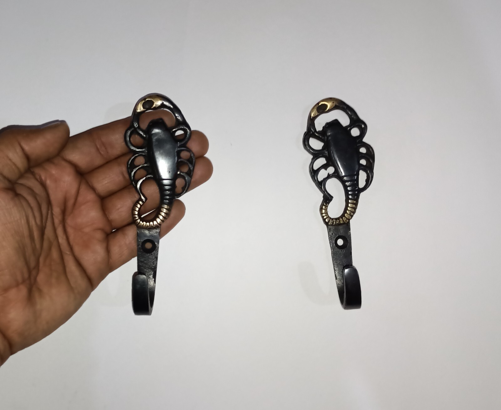 Pandinus Scorpion Design Towel Hooks Brass Insects Cloth Hanger Wall ...