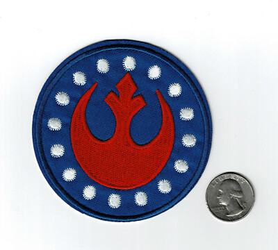 3.5" Rebel Alliance Embroidered Patch patches New Republic Red&Blue ...