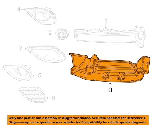 Dodge CHRYSLER OEM Charger Foglight Fog Driving Light Lamp-Bezel Left ...