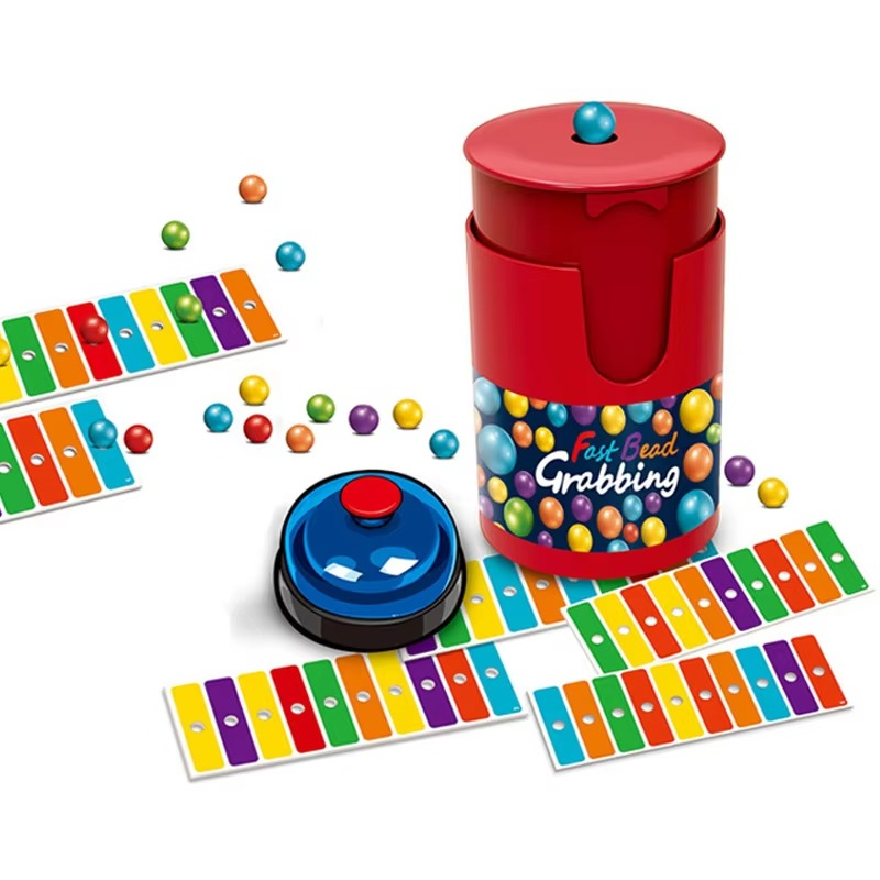 New Match Color Line Bingo Board Games Fun Fast Bead Grabbing Two ...