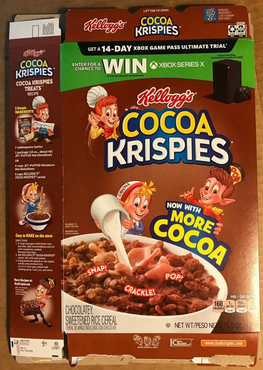 Cocoa Krispies Cereal Box