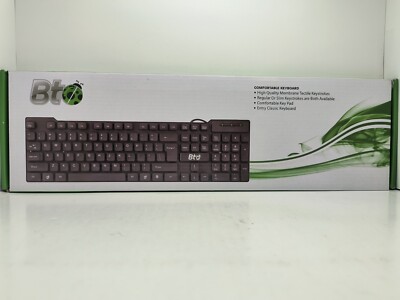 BTO Comfortable Wired Keyboard - New in Box - Wired USB Keyboard | eBay