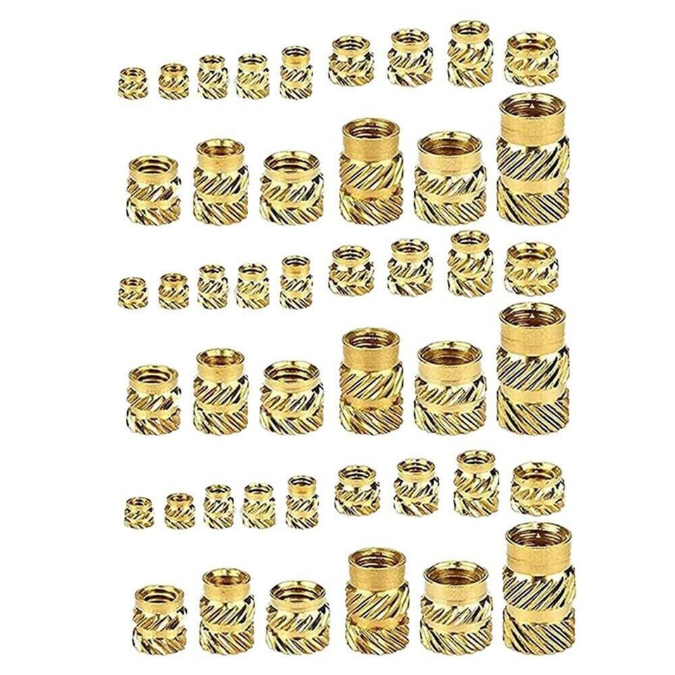 300pcs M2-M6 Brass Knurled Nut Threaded Heat Set Inserts for Plastic 3D Printing | eBay