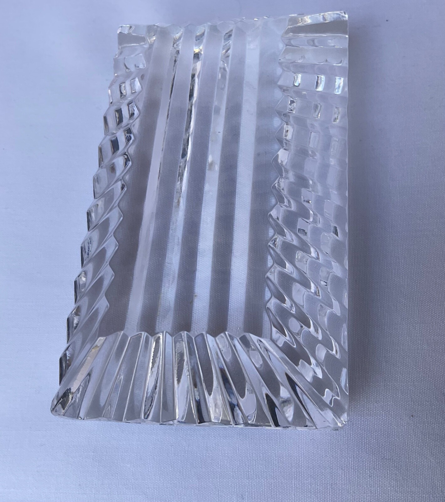 WATERFORD Rectangular Glass Paperweight Engravable 4" L | eBay