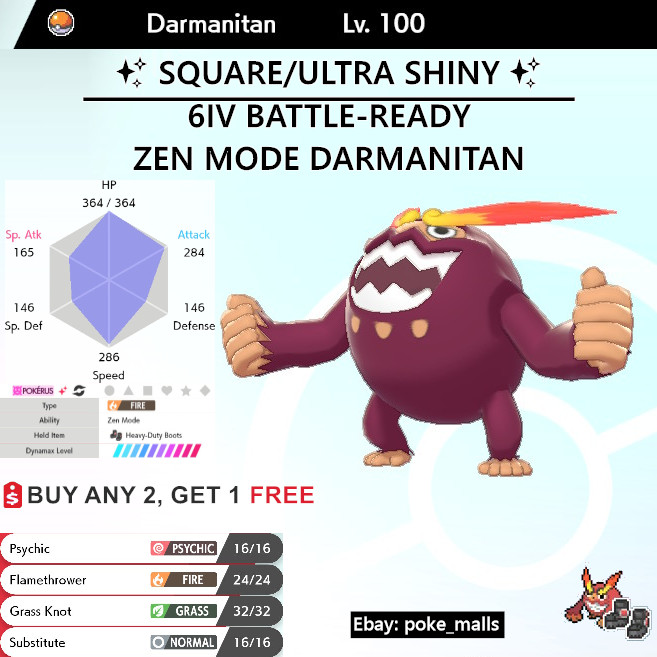 Pokemon Darmanitan Zen Mode