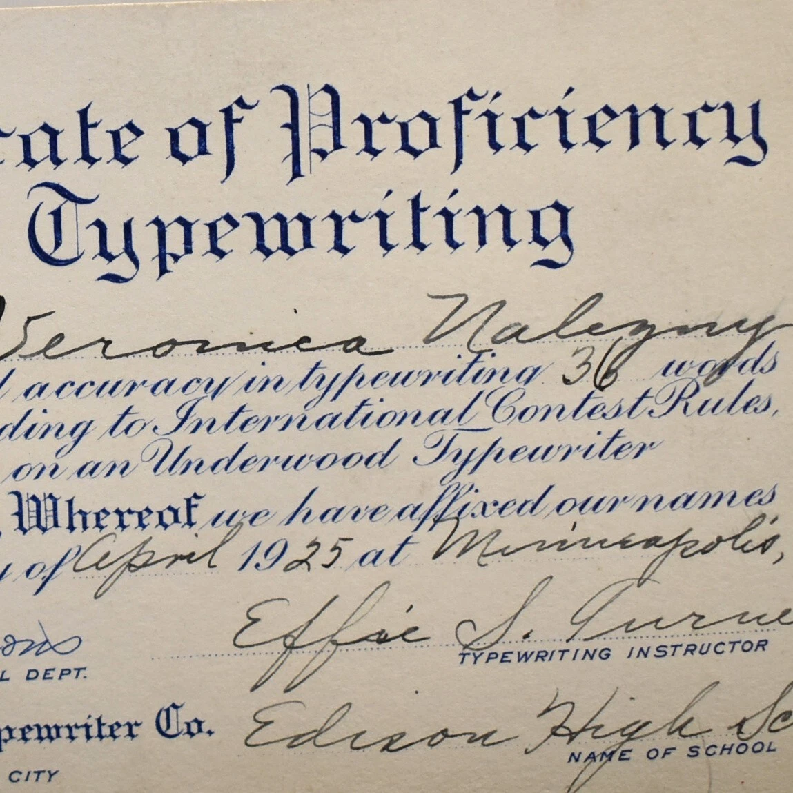 Thomas Edison Typewriter