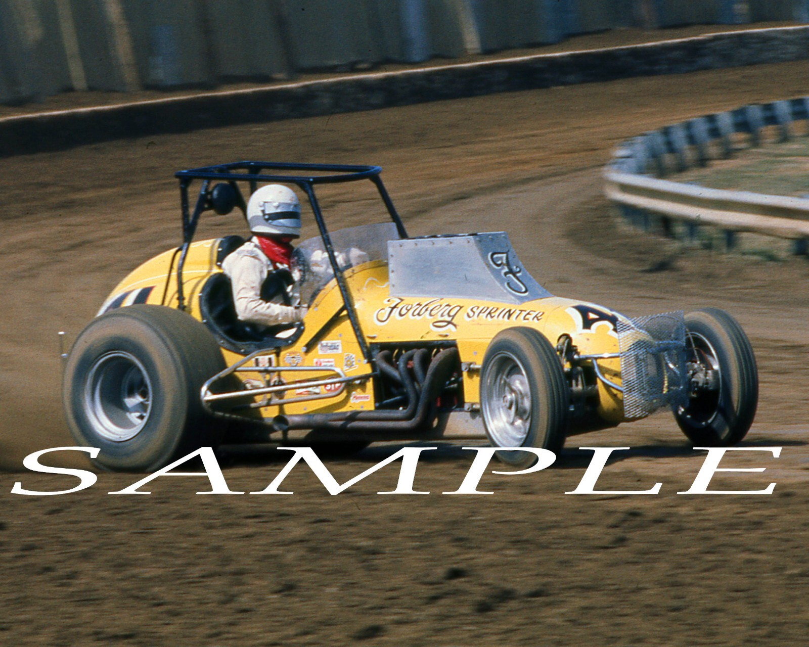 JACKIE HOWERTON 1975 SPRINT CAR RACING ON TRACK 8X10 GLOSSY PHOTO | eBay