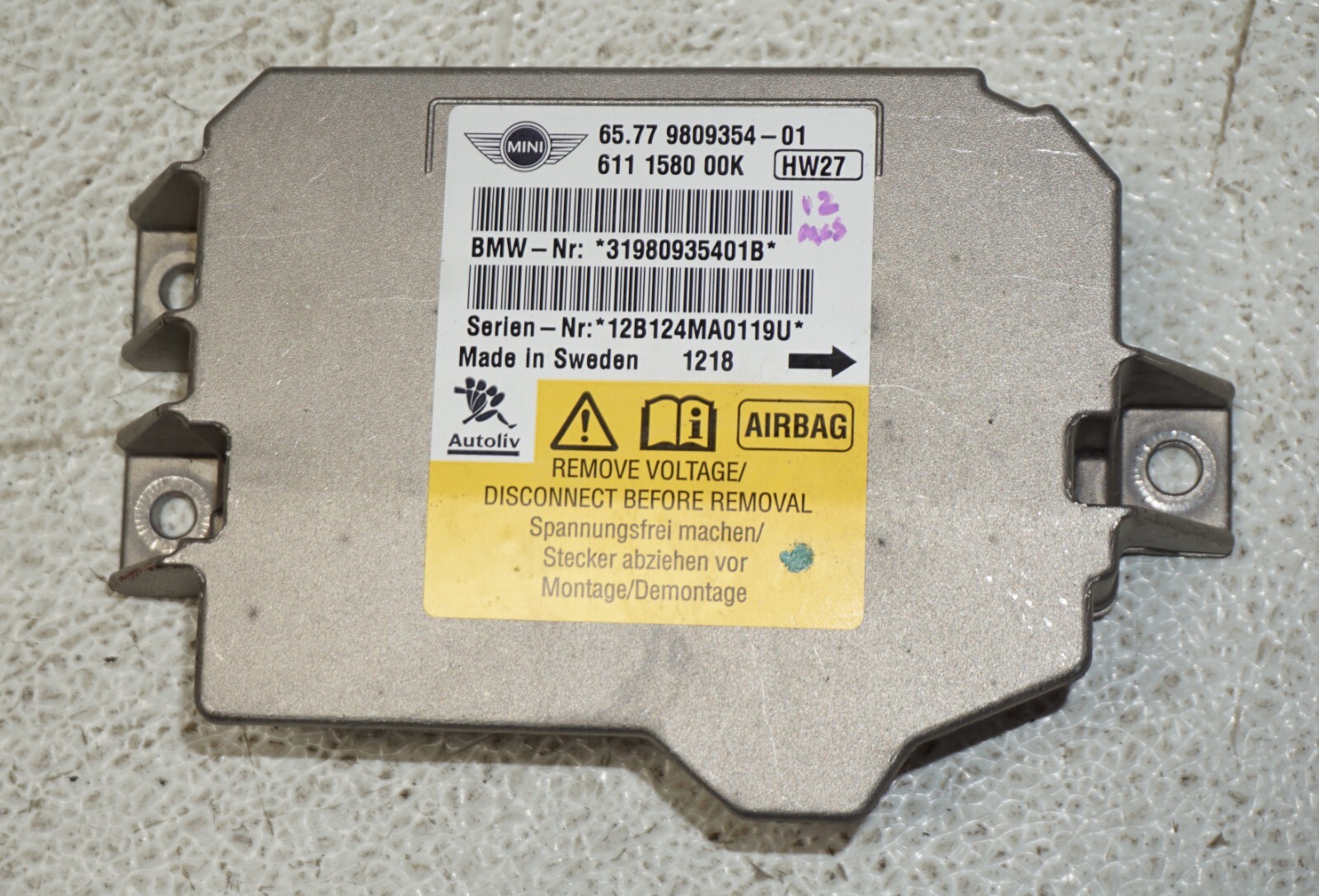 Center Console Control Unit Module Computer OEM Mini R55 R56 R60 R61 #3 ...