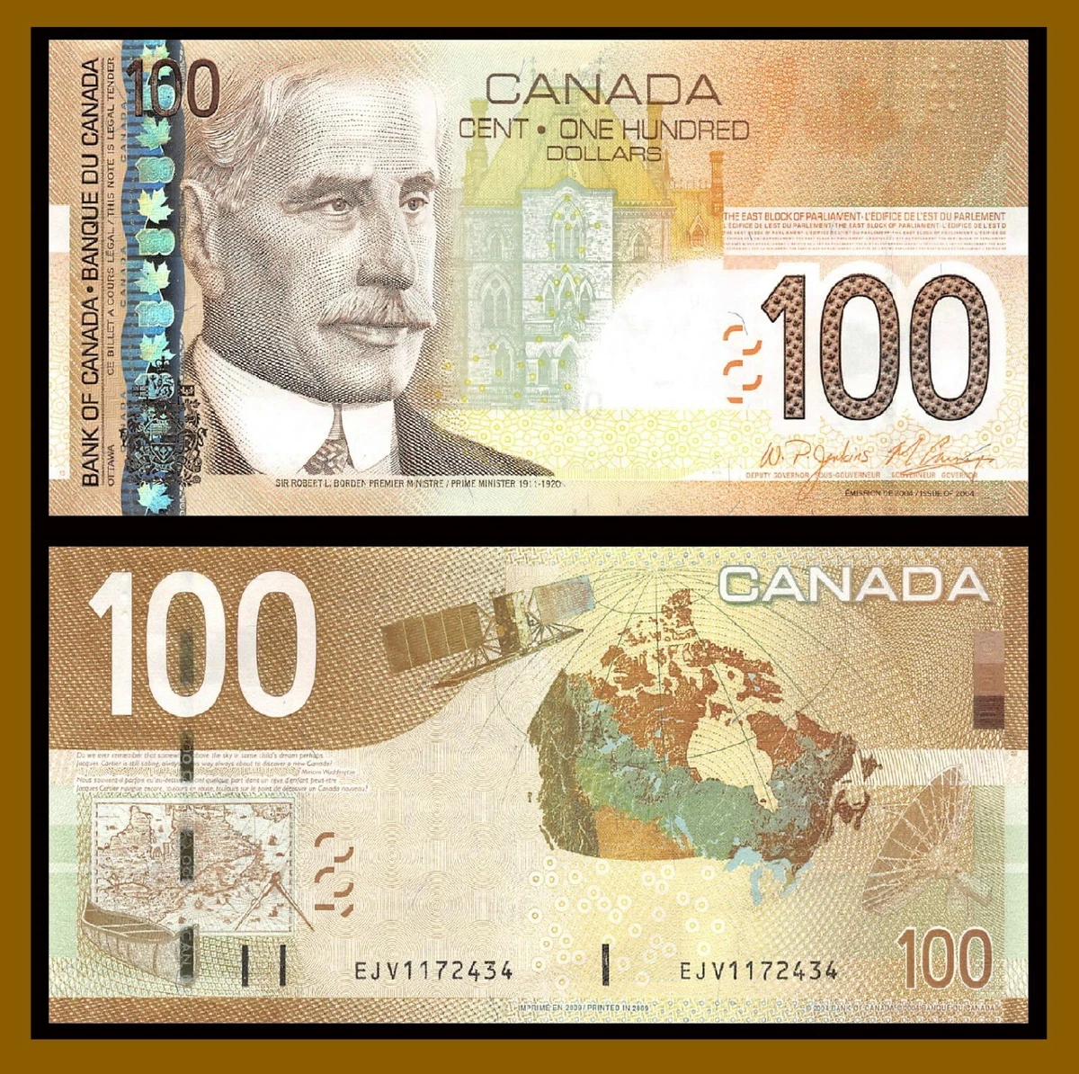New Canadian 100 Dollar Bill