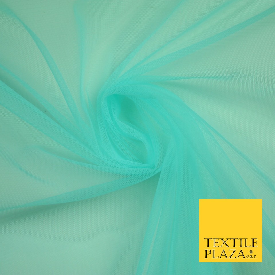 OVER 90 COLOURS - Soft Plain Sheer Tulle Net Fabric Tutu Fairy Veil ...