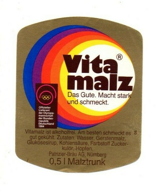 Vitamalz Logo 01414 Adidas Vintage 80s „Vitamalz“ Tshirt