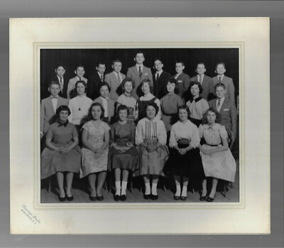 VINTAGE REAL PHOTO BINGHAMTON NY STUDENT CLASS 1958 Chenango Studios ...