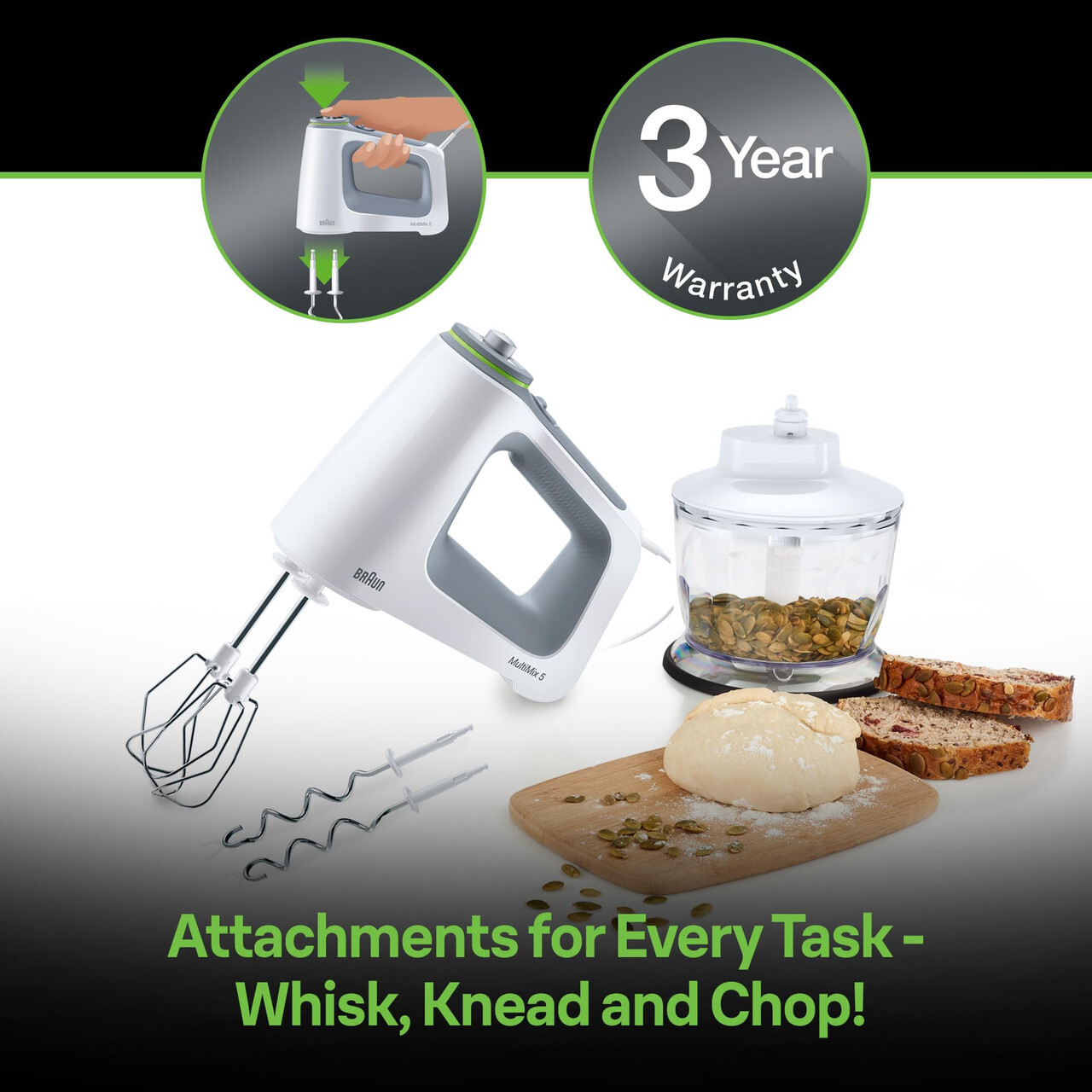 Hand Mixer, 9-Speed, Lightweight with Soft Anti-Slip Handle | eBay