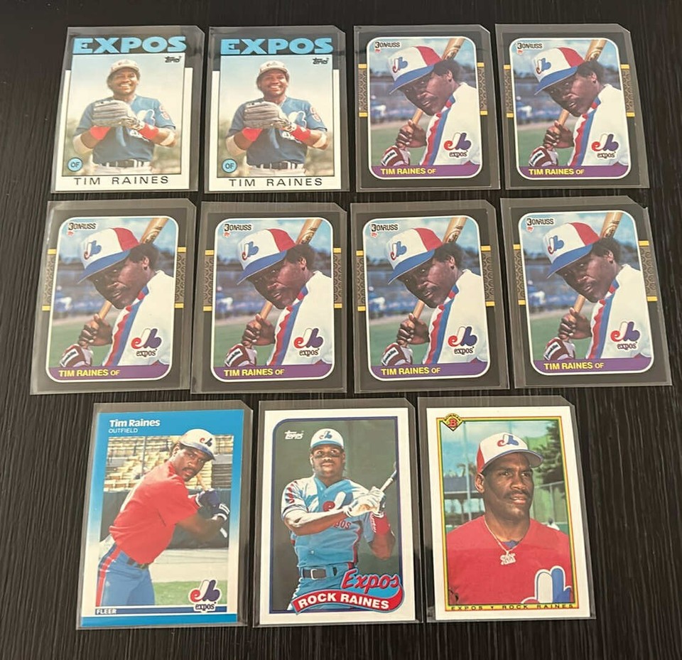 Tim Raines Lot of 91 cards NM to NM/MT 1981 Topps #479 Rookie RC | eBay