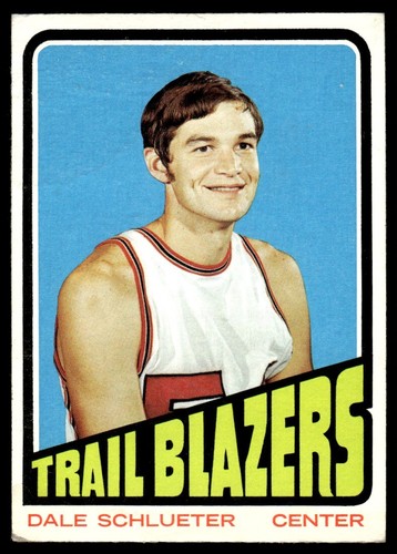 1972-73 Topps Basketball Card Dale Schlueter Portland Trail Blazers #69 ...