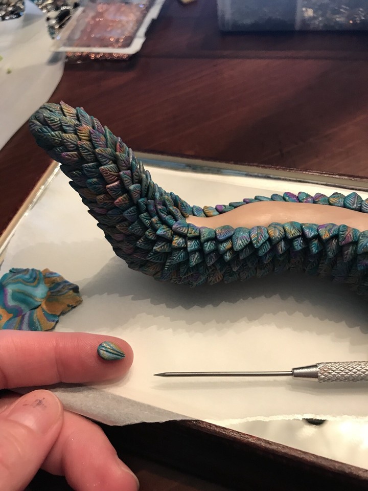 Handmade Polymer Clay Snake Sculpture | eBay