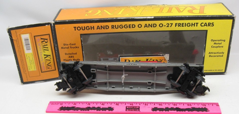 New M.T.H. 30-7629 MTH Transportation company flat car with ERTL fire ...