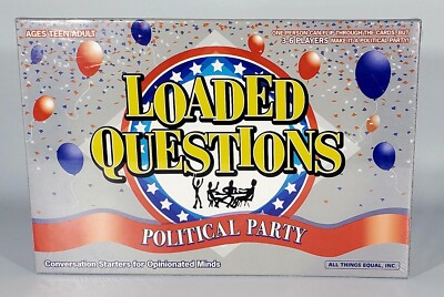 NEW - Loaded Questions Political Party Conversation Starters Made in ...
