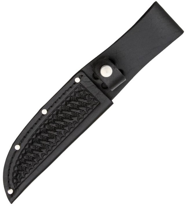 Sheaths Basketweave Leather For Straight Fixed-Blade Knife Fits Up To 5 ...
