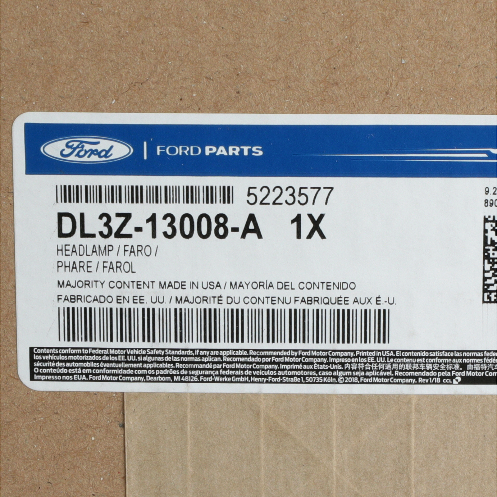 OEM NEW 2009-2014 Ford F-150 Composite Headlamp Passenger Side DL3Z ...