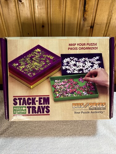 Puzzle Sorting Stack-em Trays By Bits And Pieces. 6 Trays That Stack ...