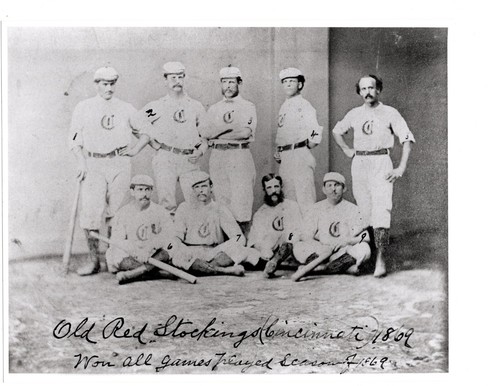 UNDEFEATED 1869 CINCINNATI REDS STOCKINGS 8X10 TEAM PHOTO BASEBALL | eBay
