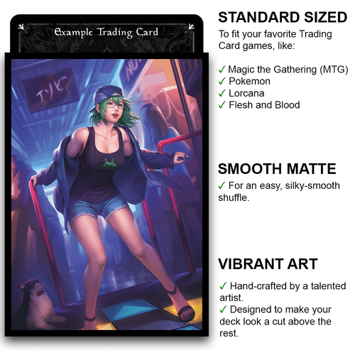Tracey - Retro Gamer - Anime - MTG Size - 100 Smooth Matte Card Sleeves ...