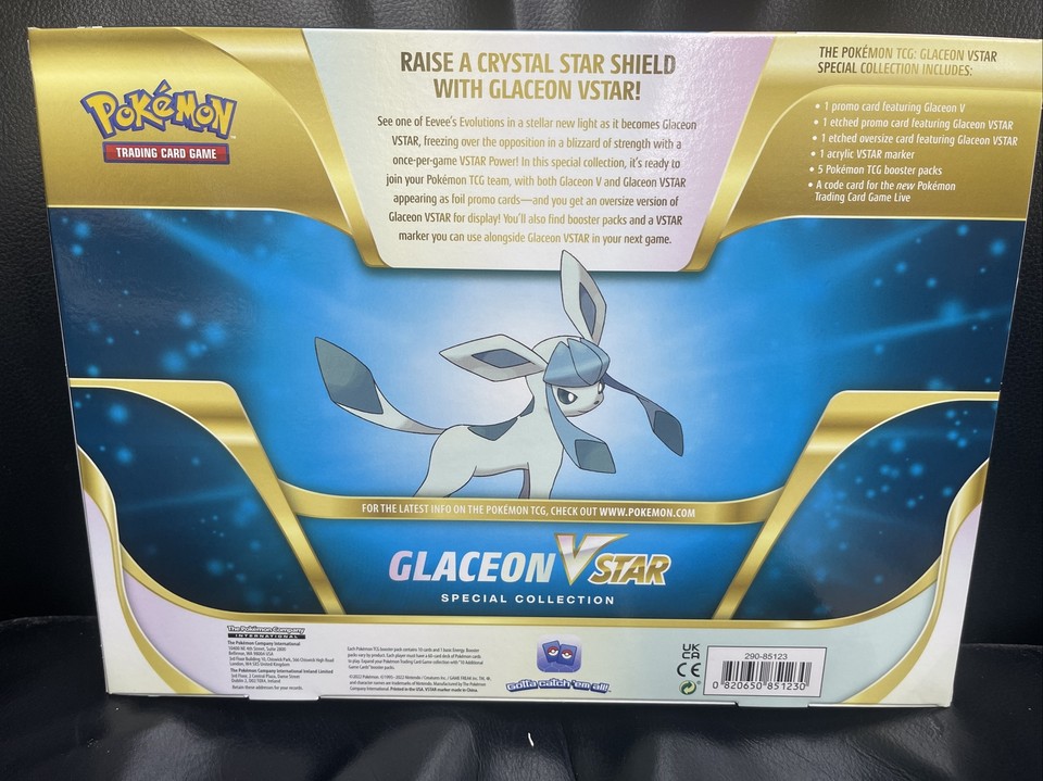 Pokemon TCG Glaceon VSTAR Special Collection Box. | eBay