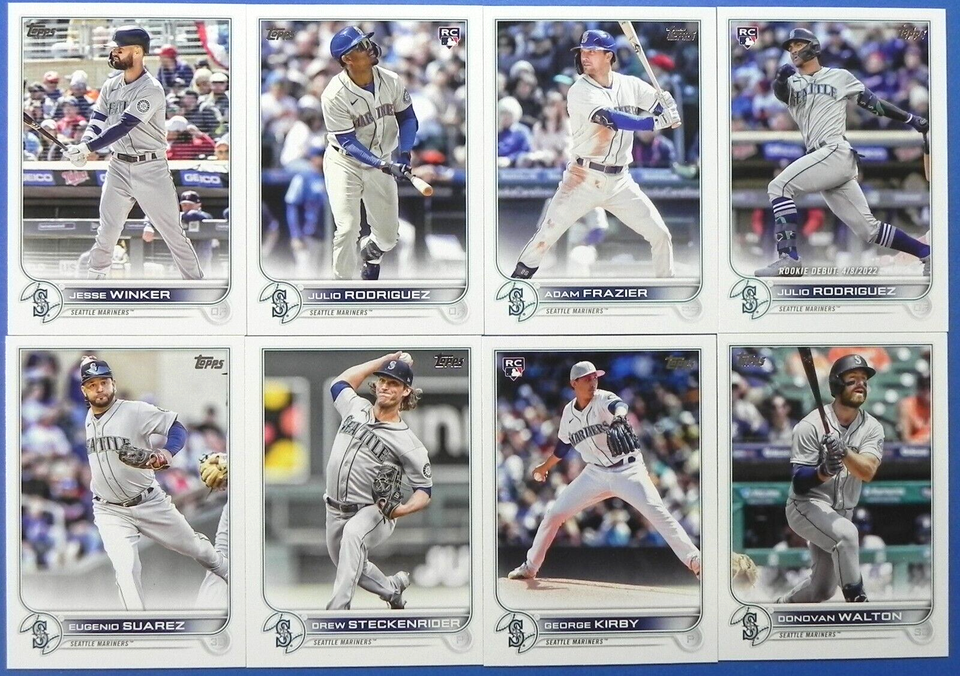 SEATTLE MARINERS 2022 Topps 36 Card Team Set Ser 1, 2 + Updates _ Exact ...