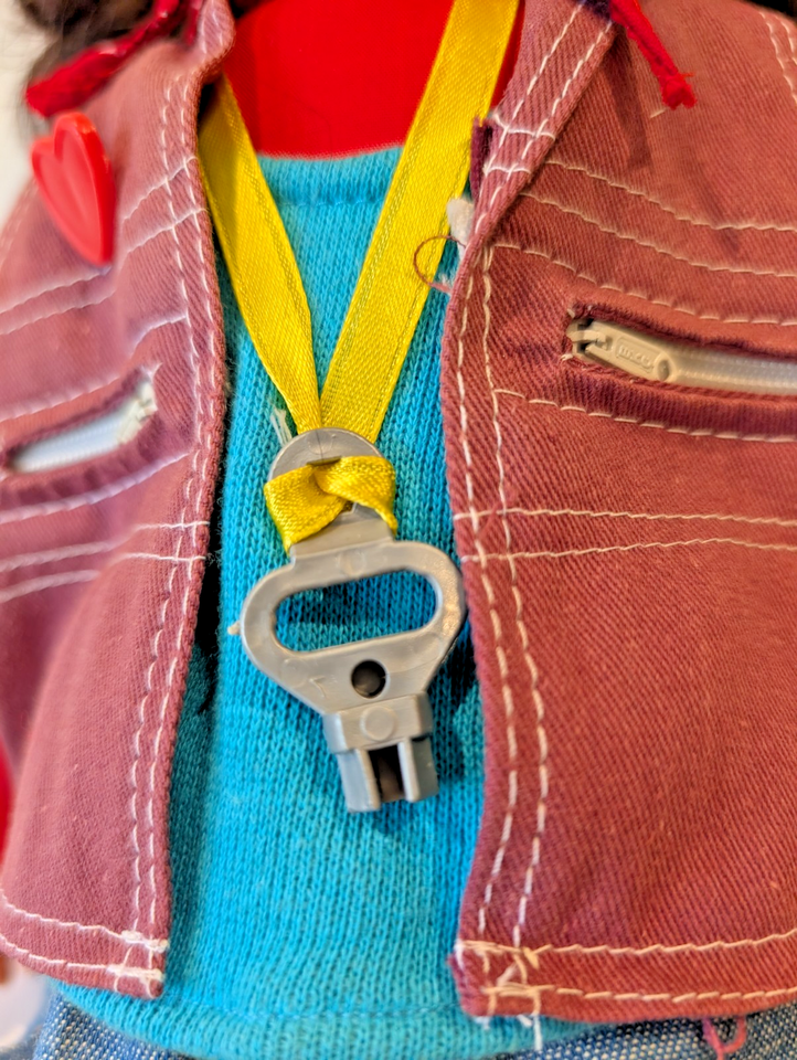 VINTAGE PUNKY BREWSTER 18" DOLL DATED 1984 HAIR STILL IN WRAPS SKATEKEY ...