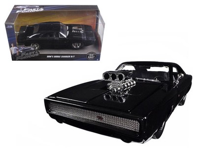 Dom's 1970 Dodge Charger R/T Black "Fast & Furious 7" (2015) Movie 1/24 ...