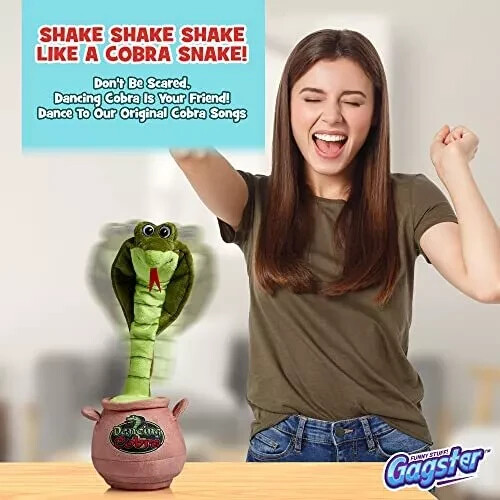 Gagster Dancing Cobra Snake, Talking, Mimicking Cobra Snake Toy Brand ...